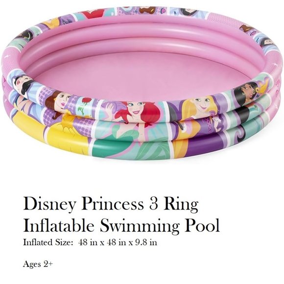 Bestway | Other | Disney Princess 3 Ring Inflatable Swimming Pool 48 ...